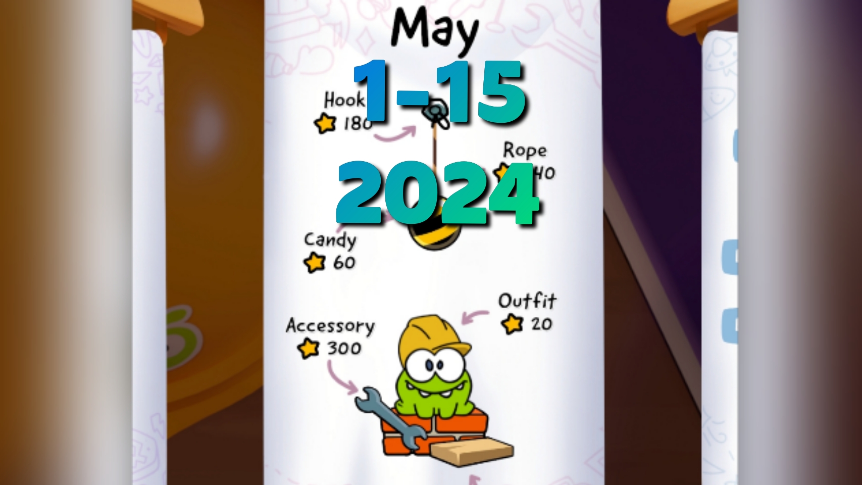 Cut the Rope Daily. May 1-15  2024