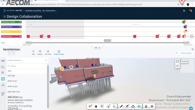 [Курс «Autodesk BIM 360»] Просмотр гипермодели. Задание основной модели