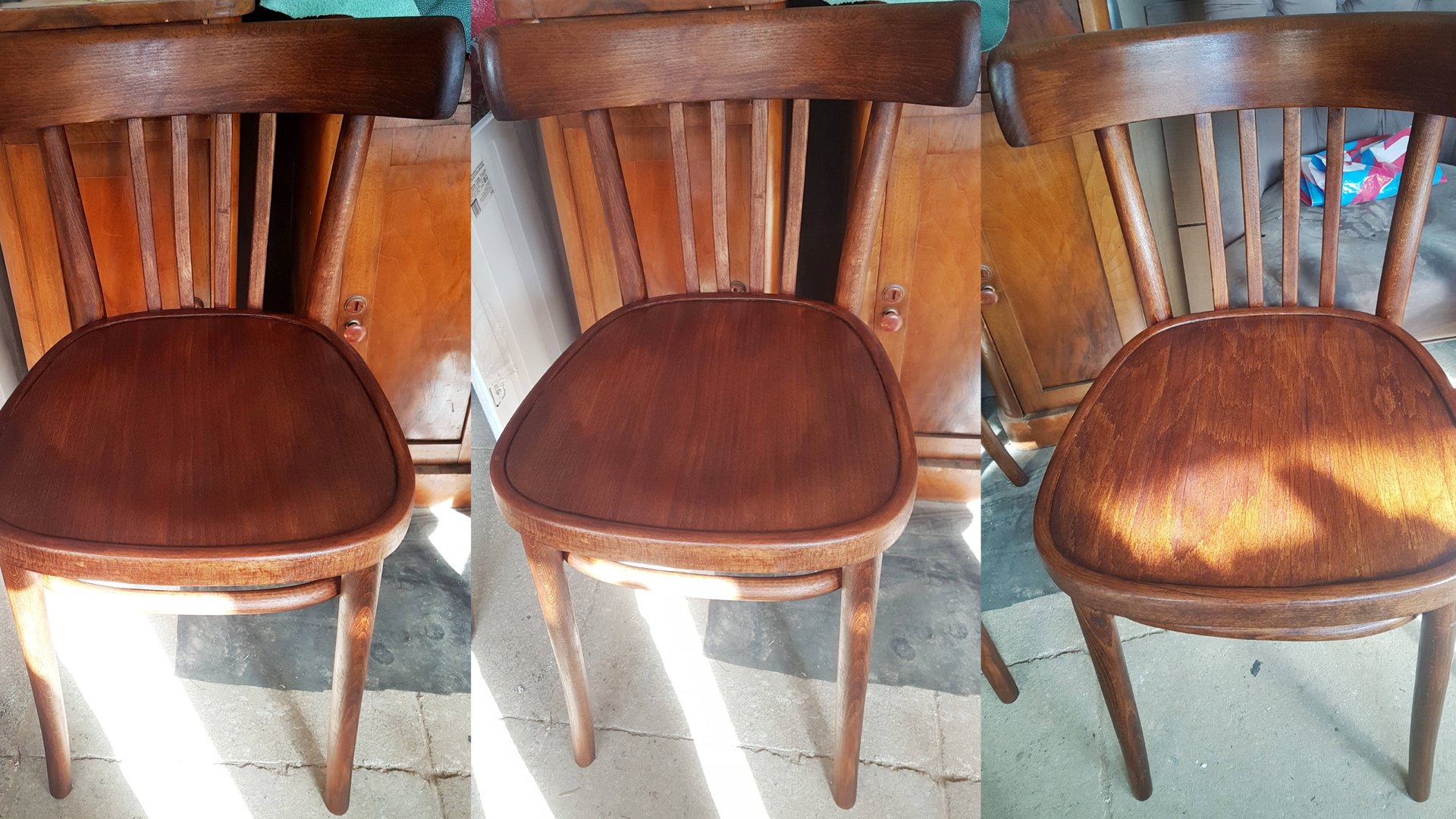 Восстановление 3-х стульев фабрики "Лигна". Чехословакия