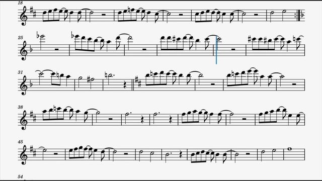 Я буду всегда с тобой -  ноты для саксофона