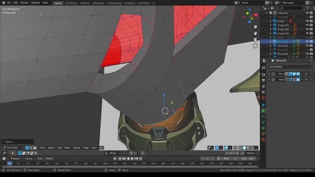 Blender - EP8 ｜ Master Chief Helmet Modelling Tutorial