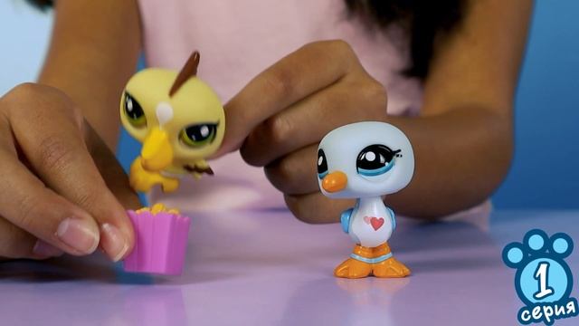 Набор "Пляж": пять фигурок мини-животных с аксессуарами, коллекция Littlest Pet Shop