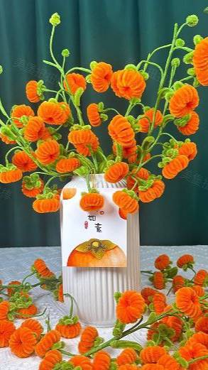 Букет цветов  физалис своими руками из синельной проволоки