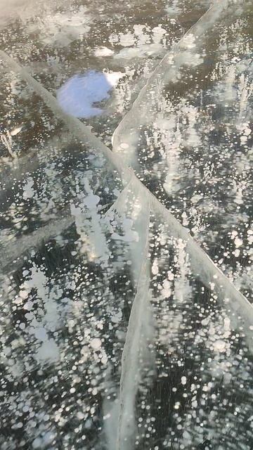 Алтай зимой, лёд в Чулышмане