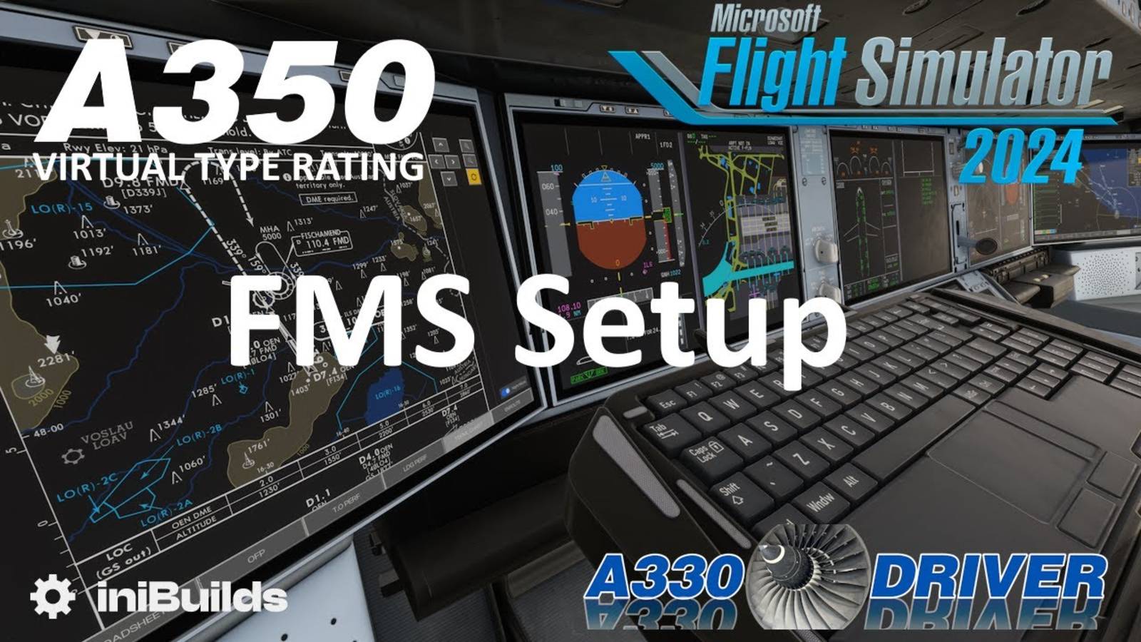 #03 iniBuilds A350 - Программирование FMS