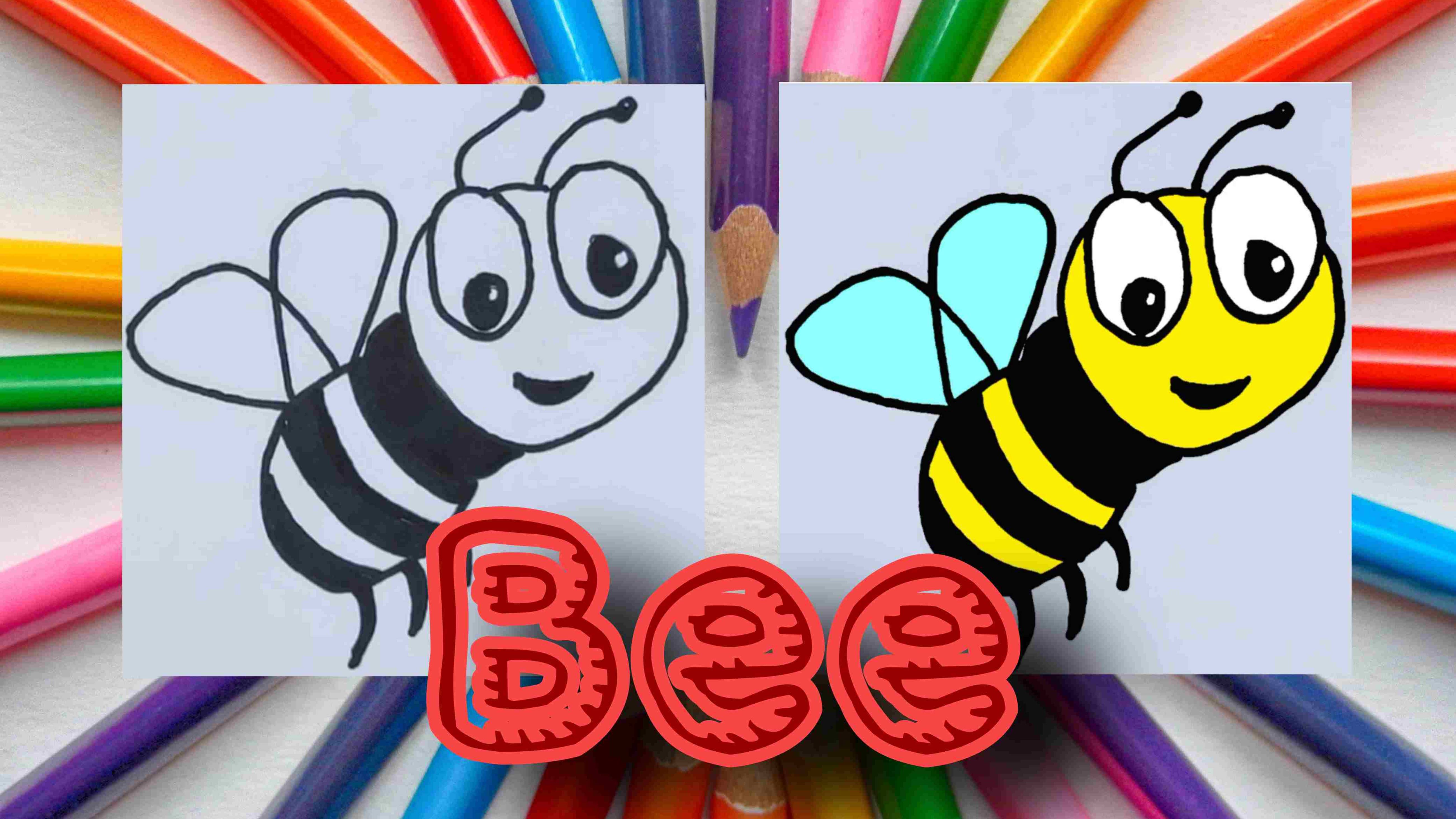 Как нарисовать пчелу