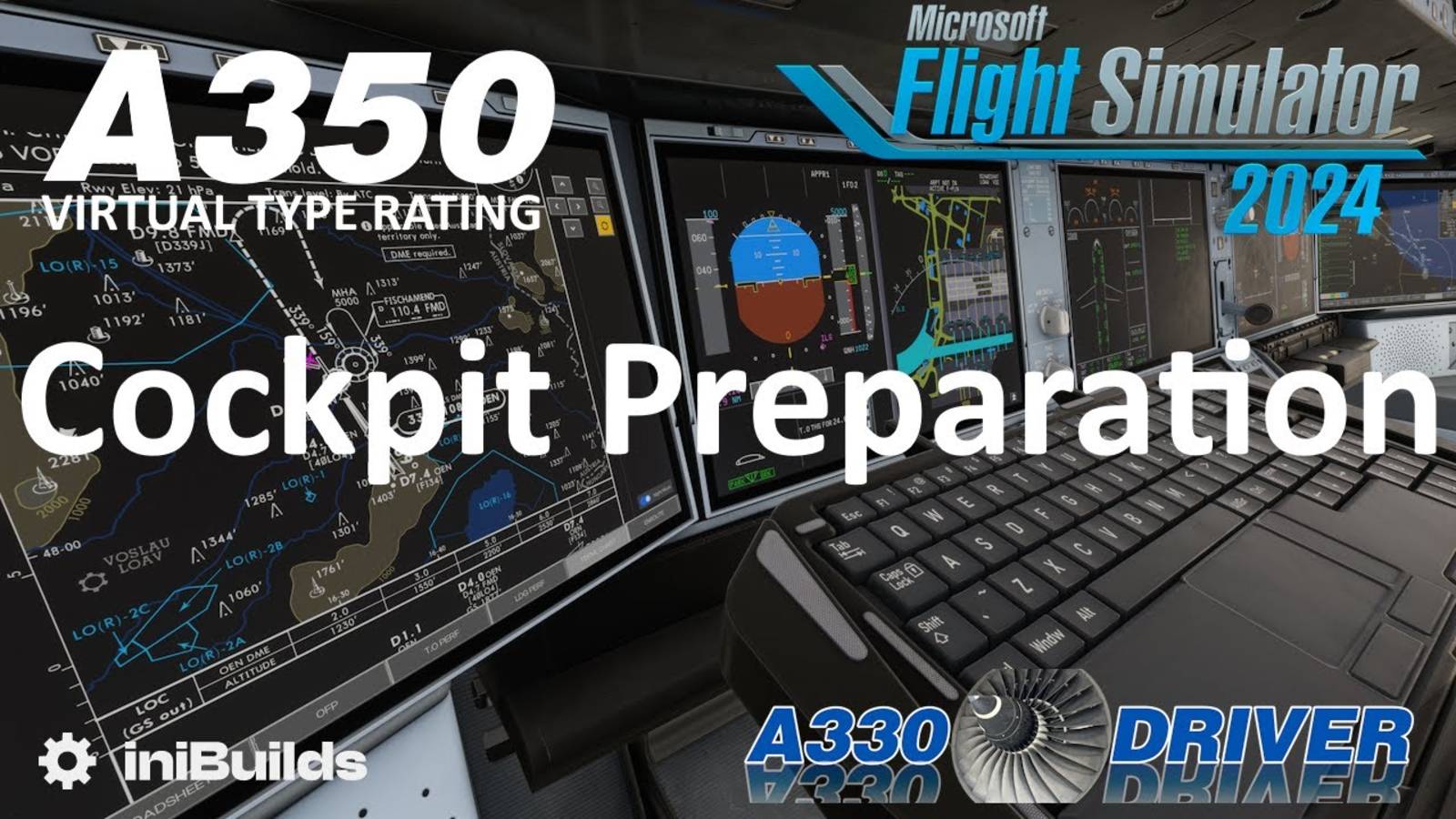 #02 iniBuilds A350 - Подготовка кабины