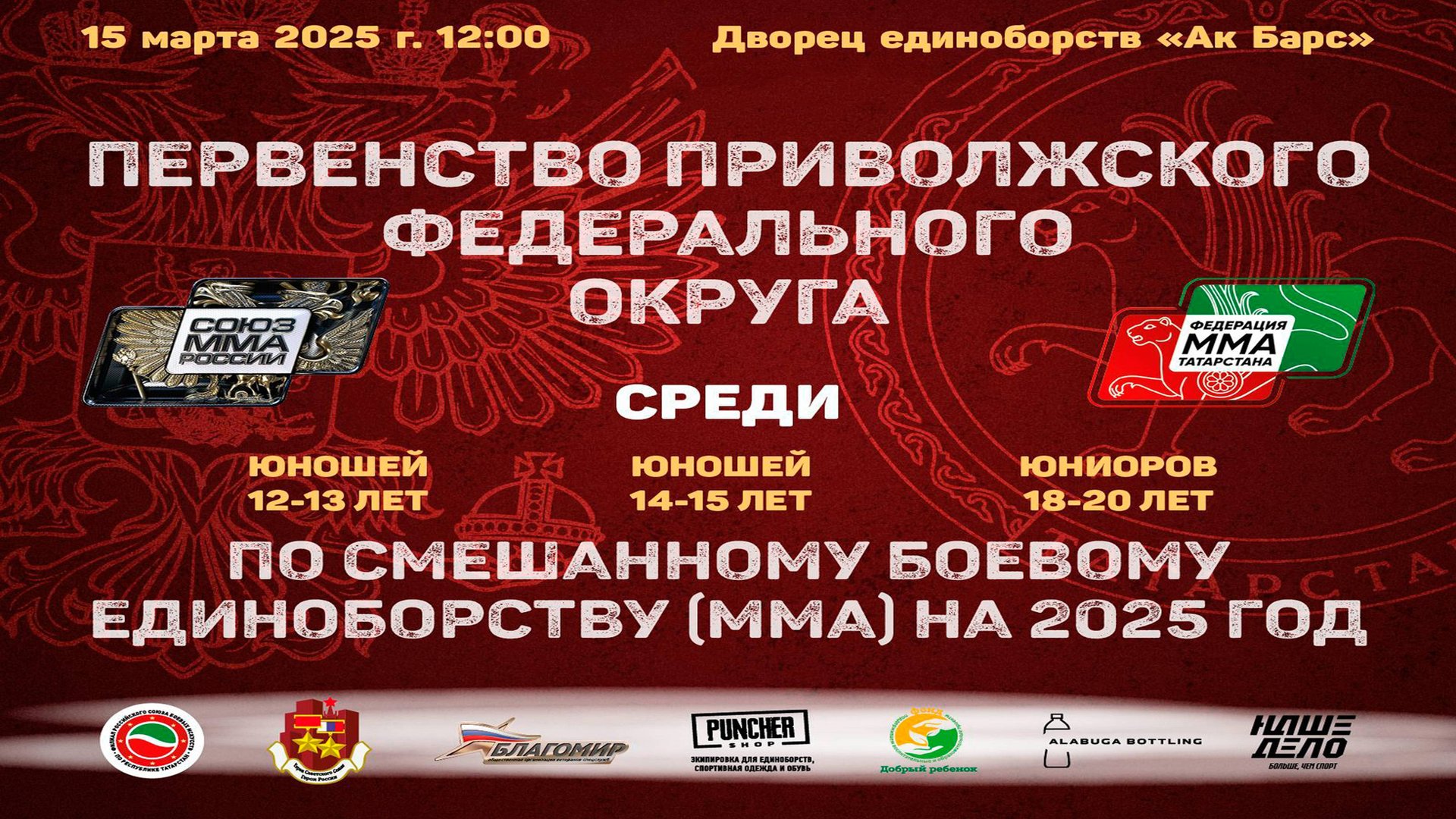 Открытие первенства Приволжского федерального округа по смешанному боевому единоборству (ММА)