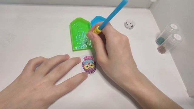 АЛМАЗНАЯ МОЗАИКА СОВЁНОК РОЗОВЫЙ