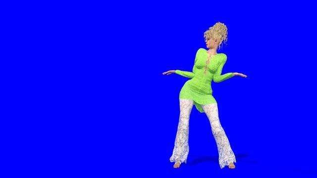 green screen pack girls chromakey dance walk shuffle №25