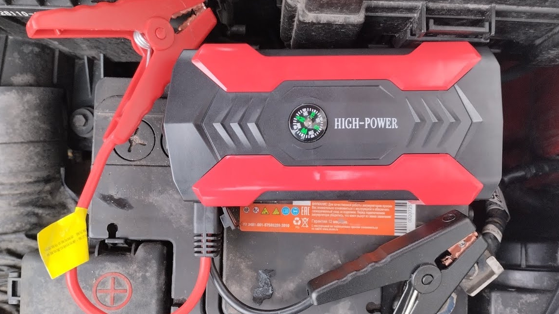 Джамп стартер - Запуск двигателя без аккумулятора - Бустер