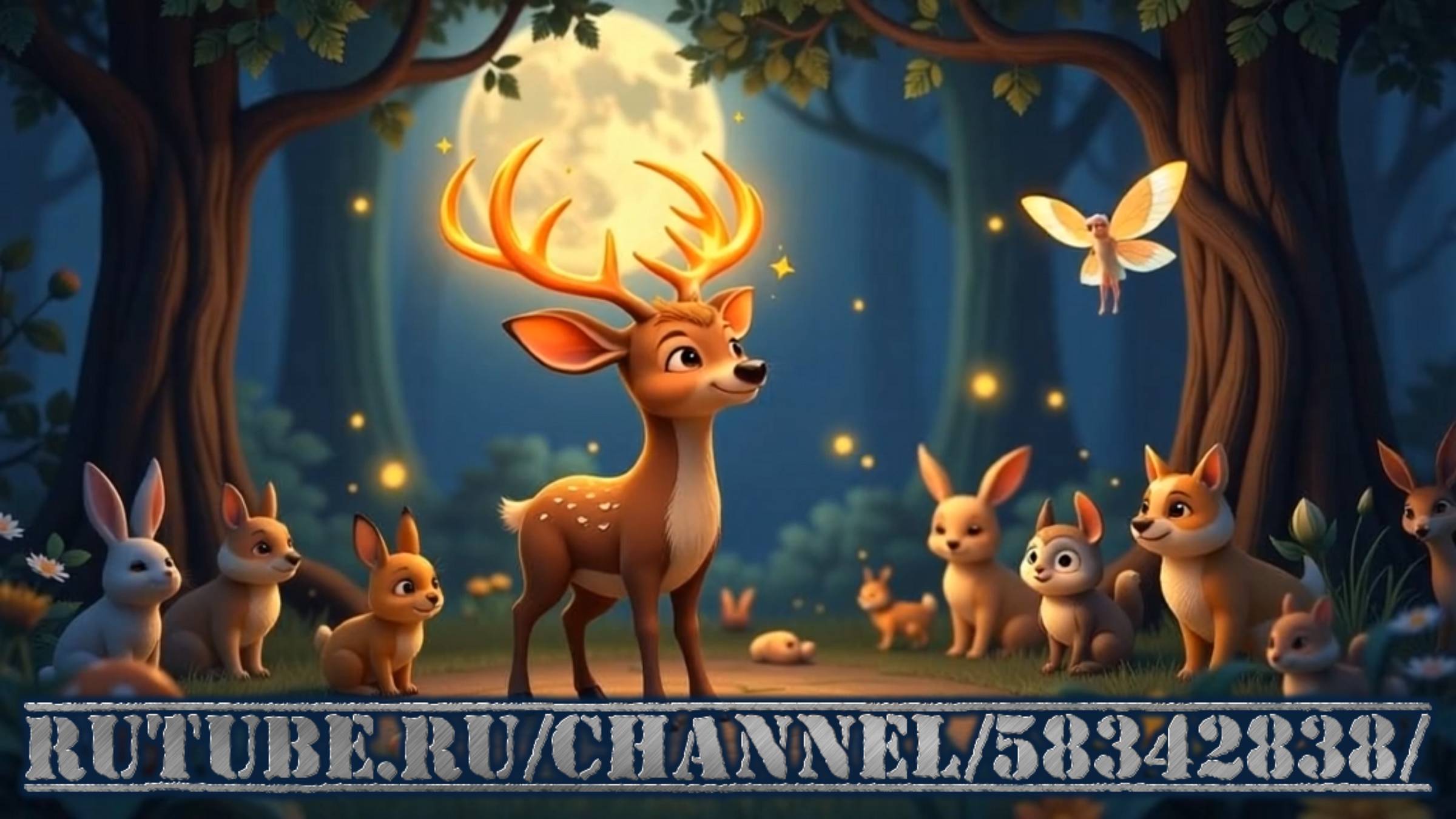 Комичные приключения оленя и его светящихся рогов - смешные сказки