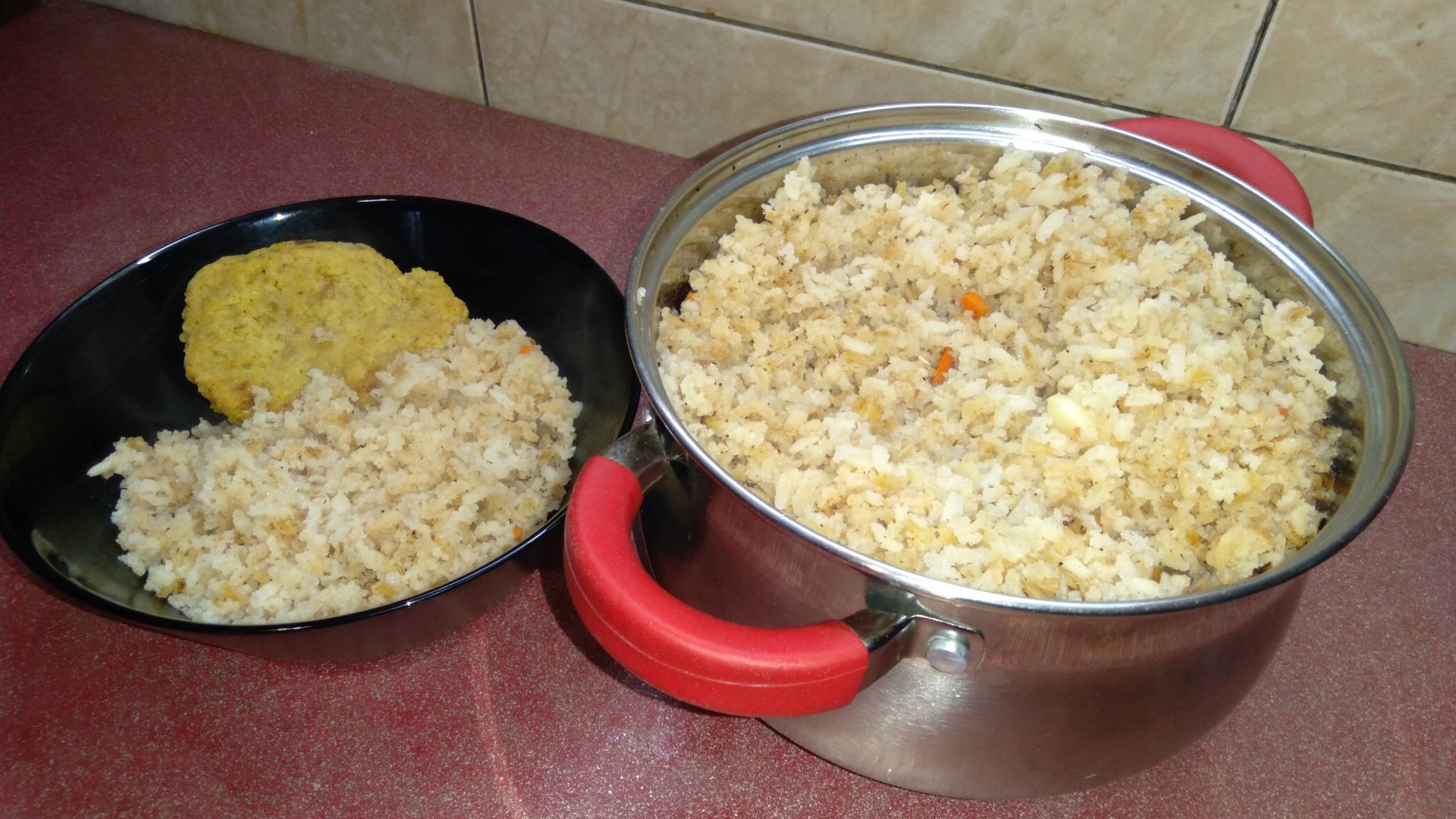 Жареный рис для рассыпчатой каши на курином бульоне