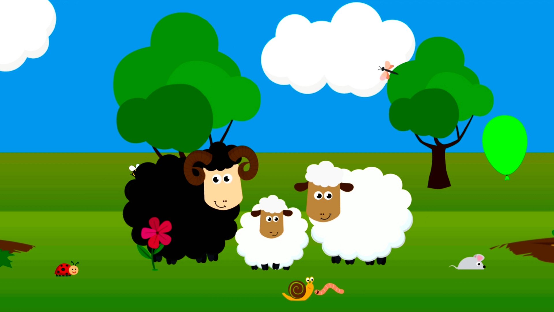 Учим домашних животных с малышами/ Названия домашних животных/ Развивающий мультфильм для детей