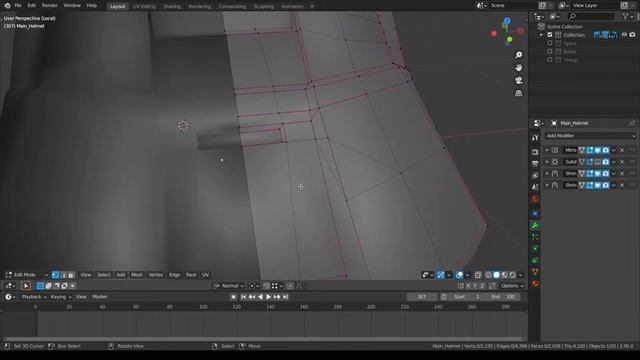 Blender - EP20 ｜ Master Chief Helmet Modelling Tutorial