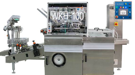 Картонажная машина для флаконов и банок Elmach WKH-100B