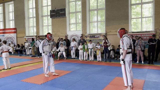 Первенство г. Ногинска 21.05.2023 (Петр Рыбас красный шлем белый бант) 2 бой