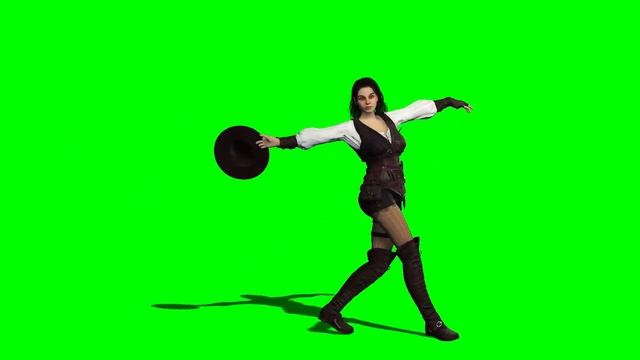 green screen pack girls chromakey dance walk shuffle №49