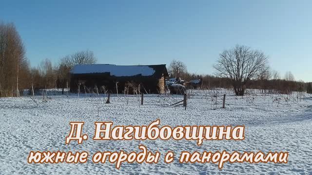 Деревня Нагибовщина, южные огороды с панорамами.mp4