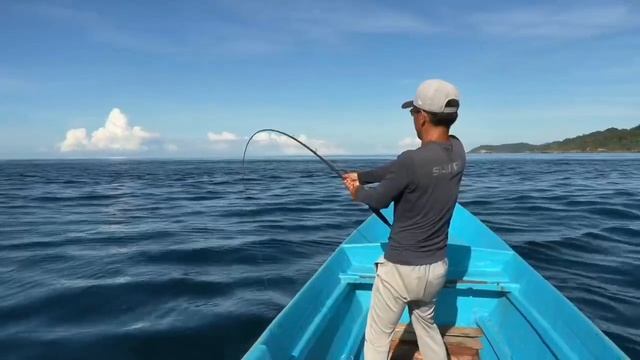 Вот это рыбалка! Морской гигант.