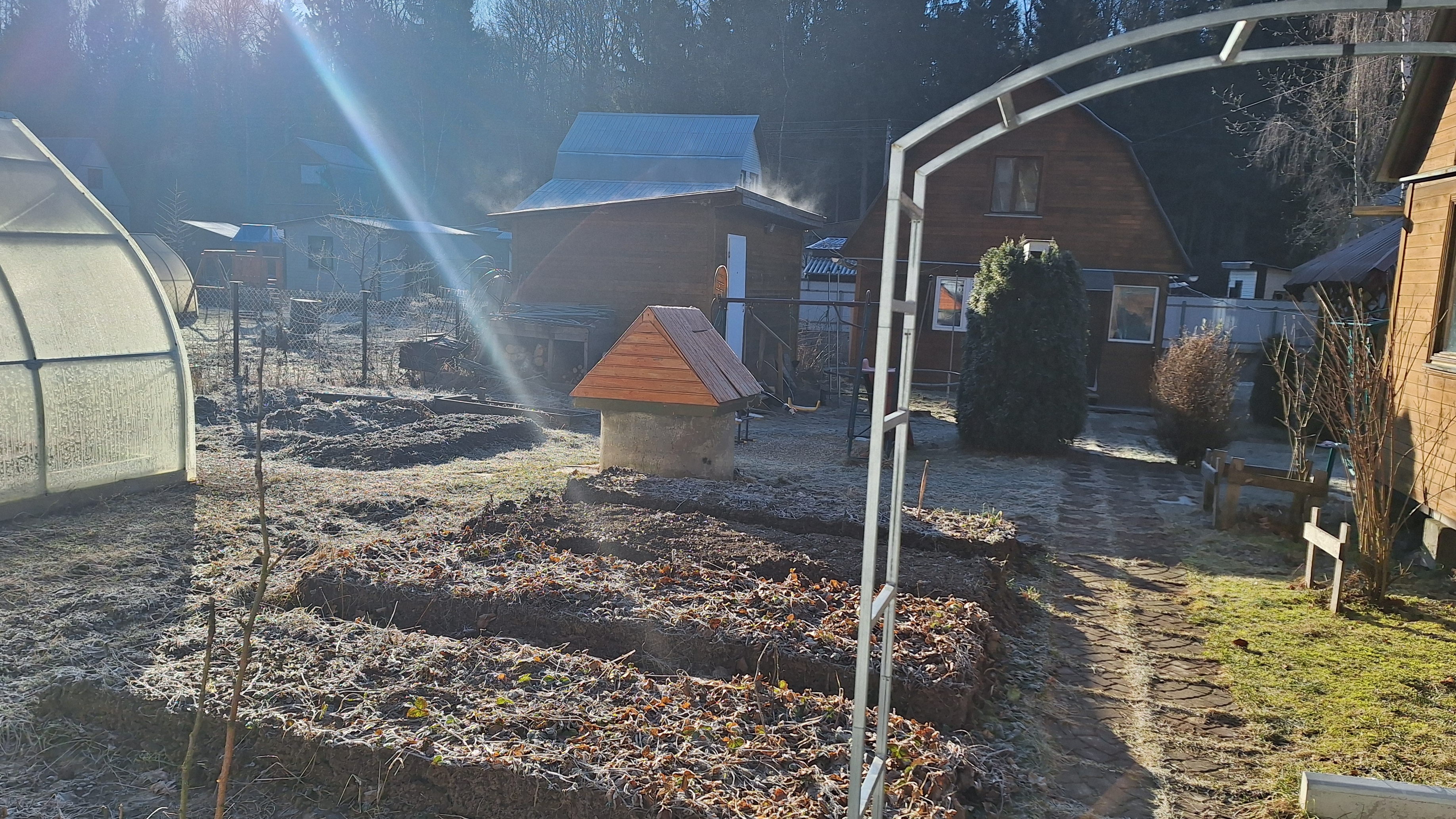 16.03.25 видео привет с дачи, переночевала на старой дачи