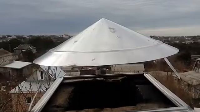 Из нержавейки козырёк на кирпичный дымоход