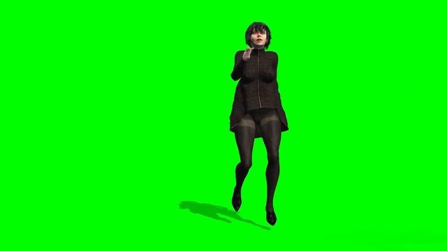 green screen pack girls chromakey dance walk shuffle №36