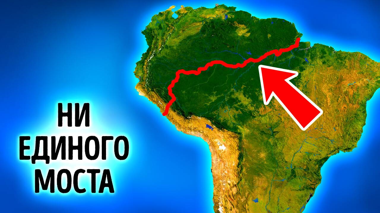 Почему над рекой Амазонкой нет мостов