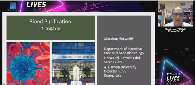 Blood purification in sepsisMassimo Antonelli 2020