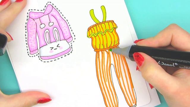 Как Нарисовать милые рисунки ОДЕЖДА