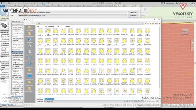 [Курс «Светодизайн в Revit»] Основные правила создания семейств осветительных приборов