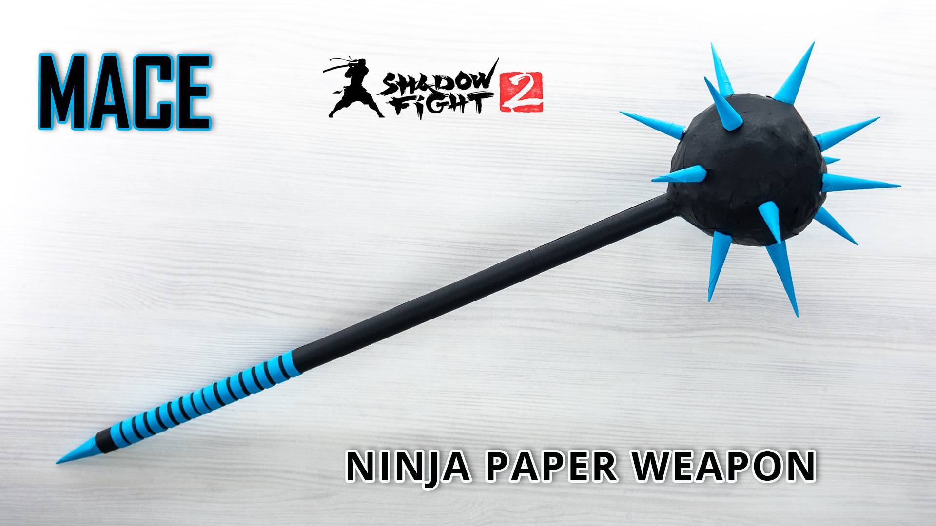 Как сделать двуручную булаву из бумаги