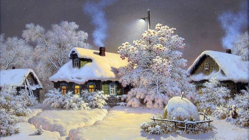 Троицкое , Алтай зимой