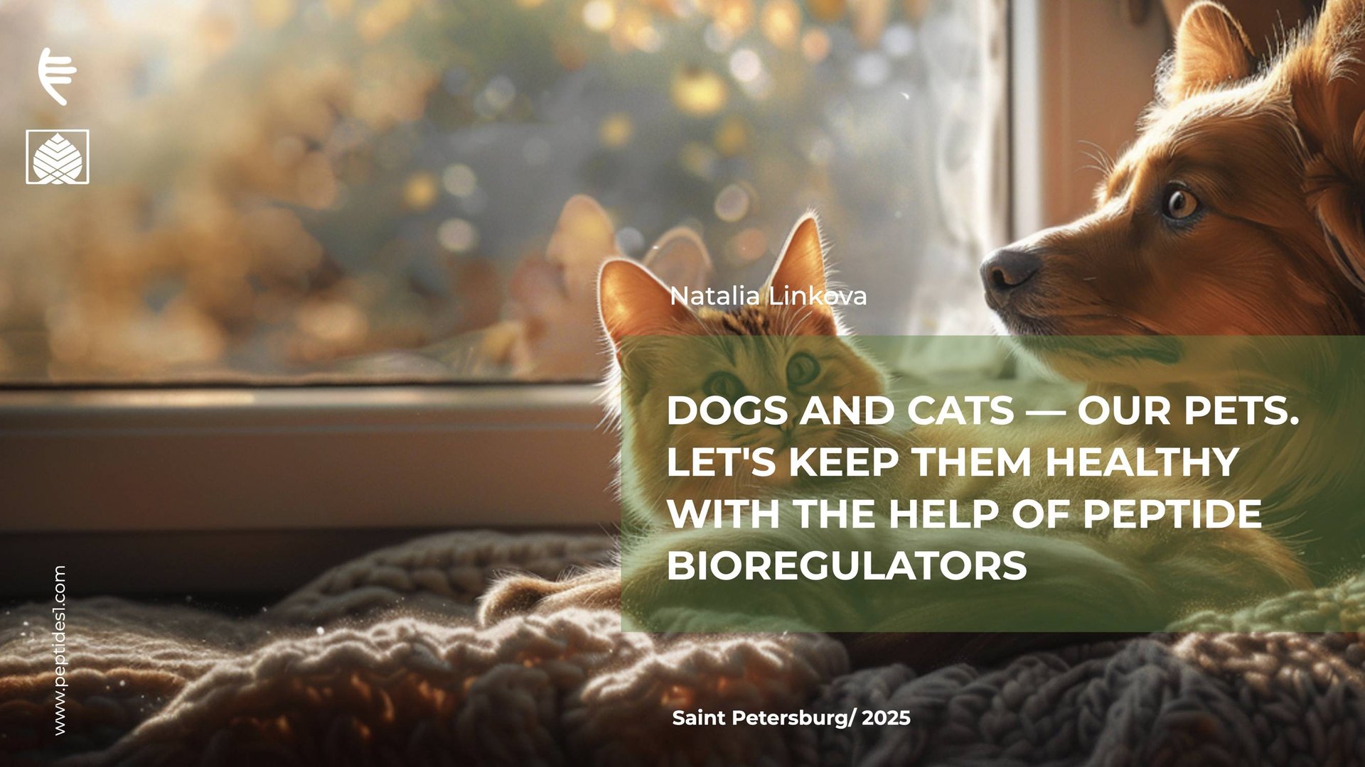 Dogs and cats — our pets. Let's keep them healthy with the help of peptide bioregulators