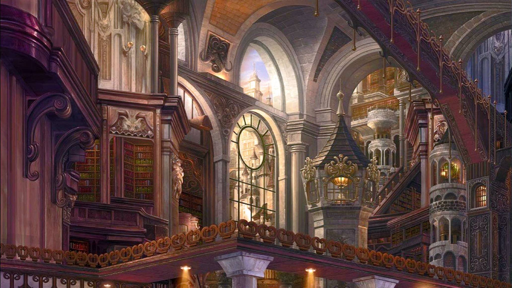 Relax video 35 / Hogwarts Library