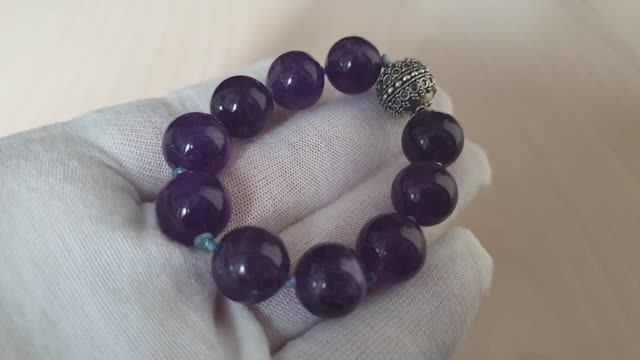 Перстные четки из аметиста