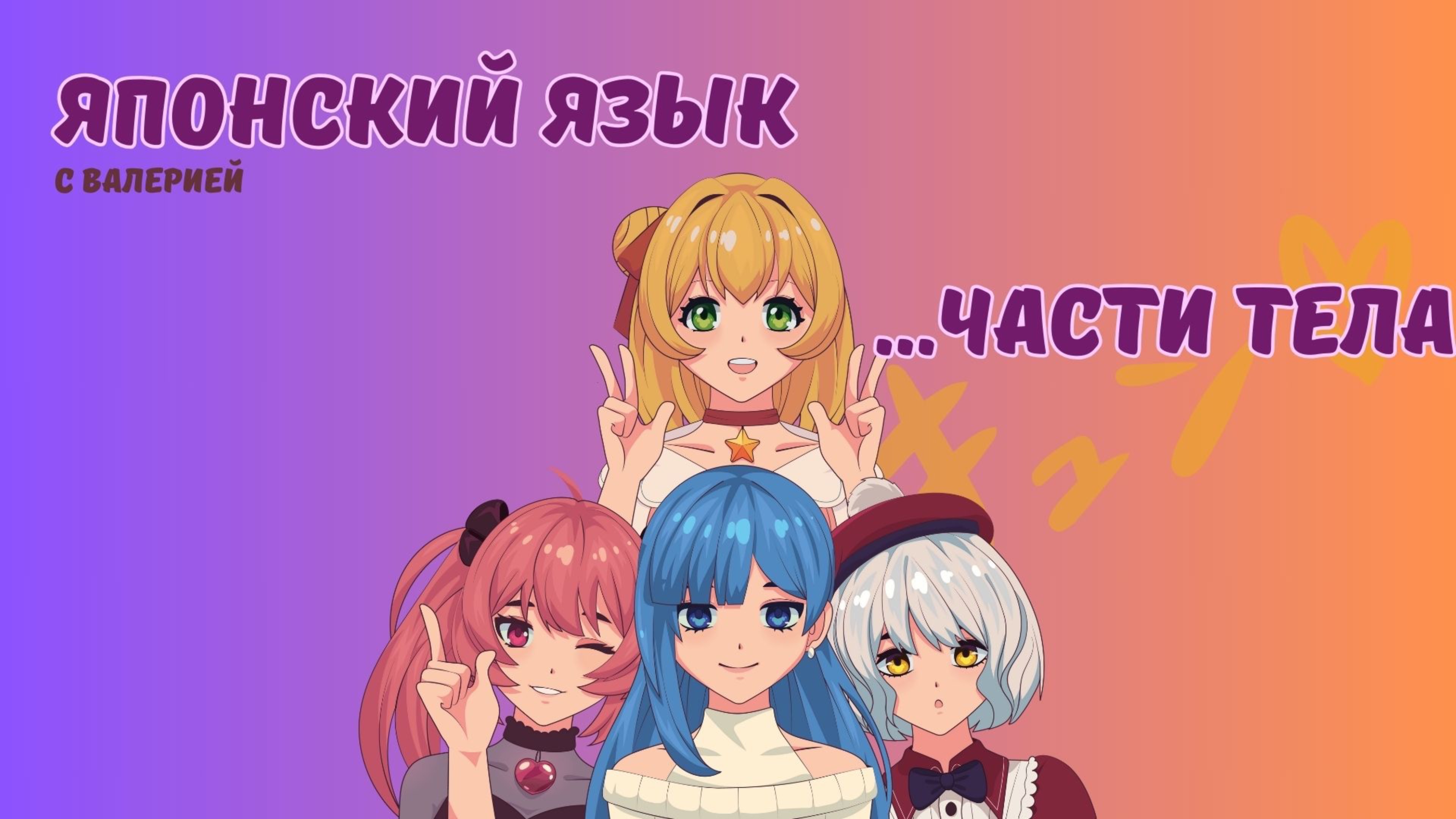 ТОП слов на тему ЧАСТИ ТЕЛА на японском языке!
