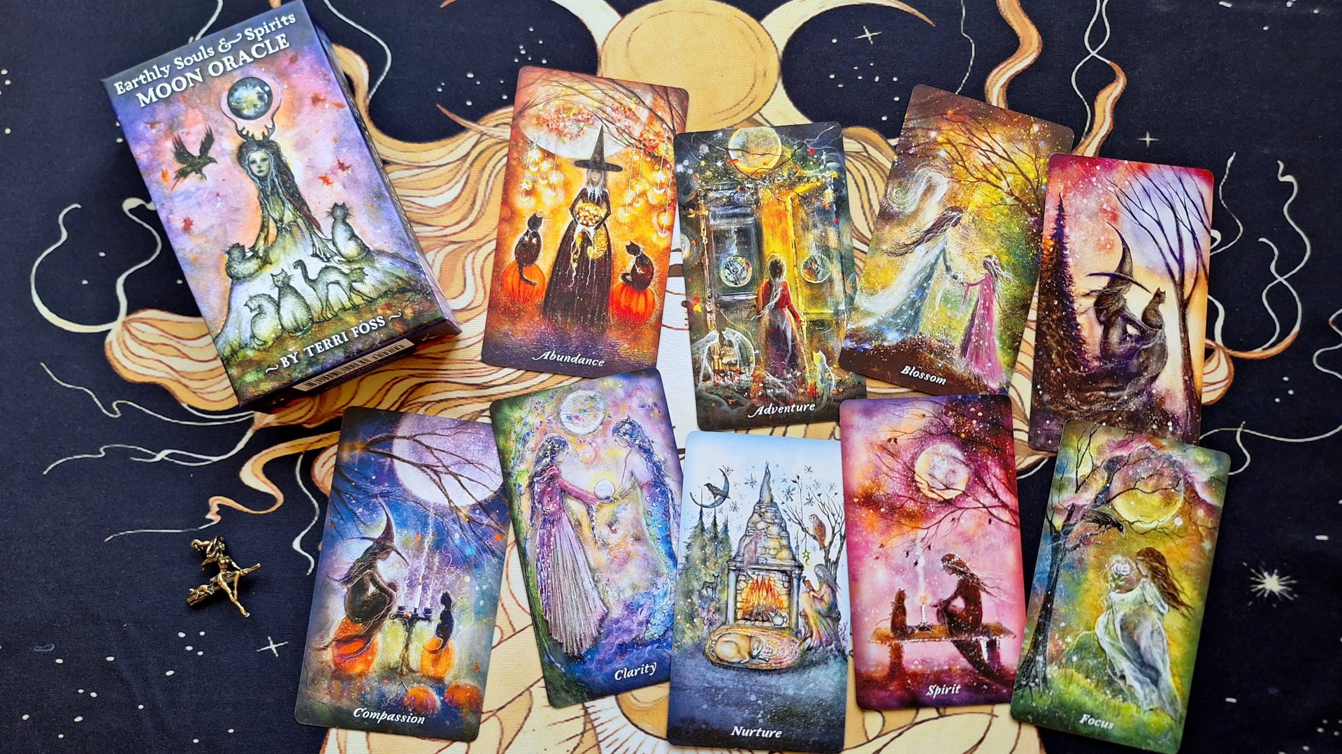 ОБЗОР ведьминского оракула Earthly Souls & Spirits Moon Oracle 🧙 Земные Души и Духи Лунный оракул