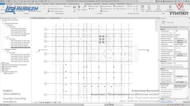 [Курс «Слаботочные сети»] Шаблон. Описание видов