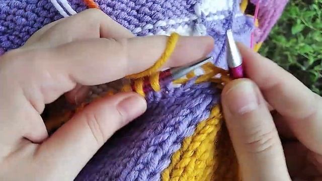 Кофта "Color block"/Почти мастер-класс #handmade #мастеркласс #knitting #вязание #вязаниеназаказ