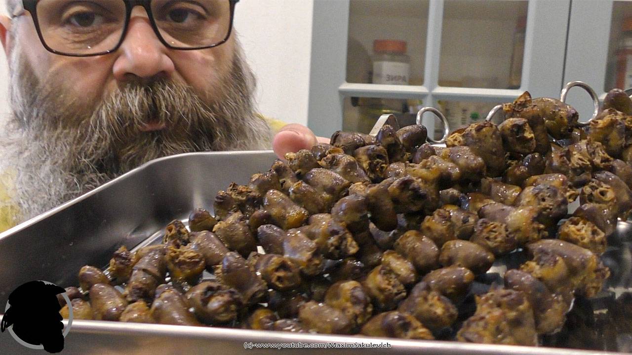 Куриные Сердечки Горячего Копчения (Варено-копченые Сердечки)