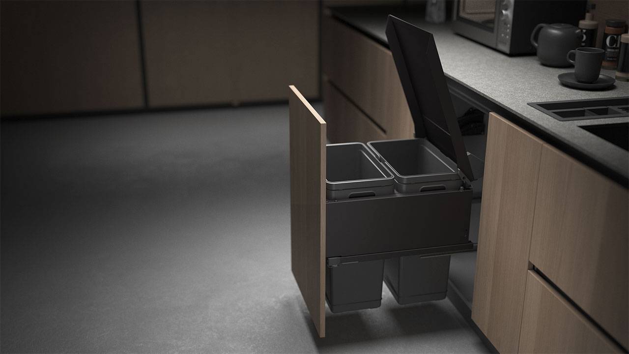 Установка системы вёдер GLOBE 2.0 с автоматической крышкой