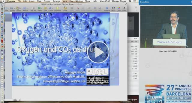 BEYOND GAS EXCHANGE O2 & CO2 AS DRUGS Mervyn Singer 2014