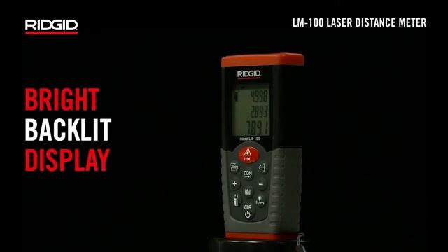 Лазерный дальномер RIDGID LM 100. Применение лазерного дальномера