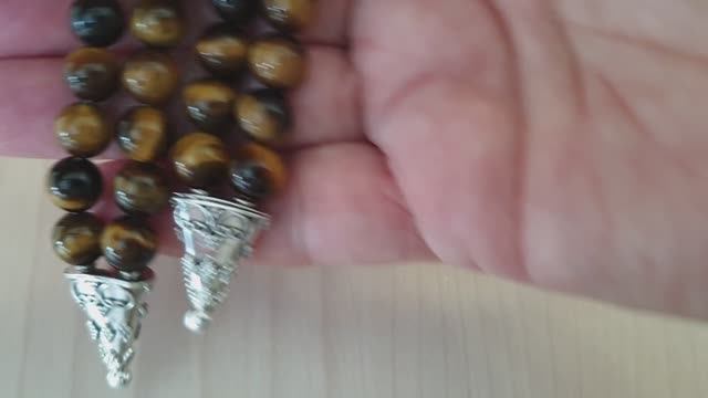 Перекидные четки из тигрового глаза