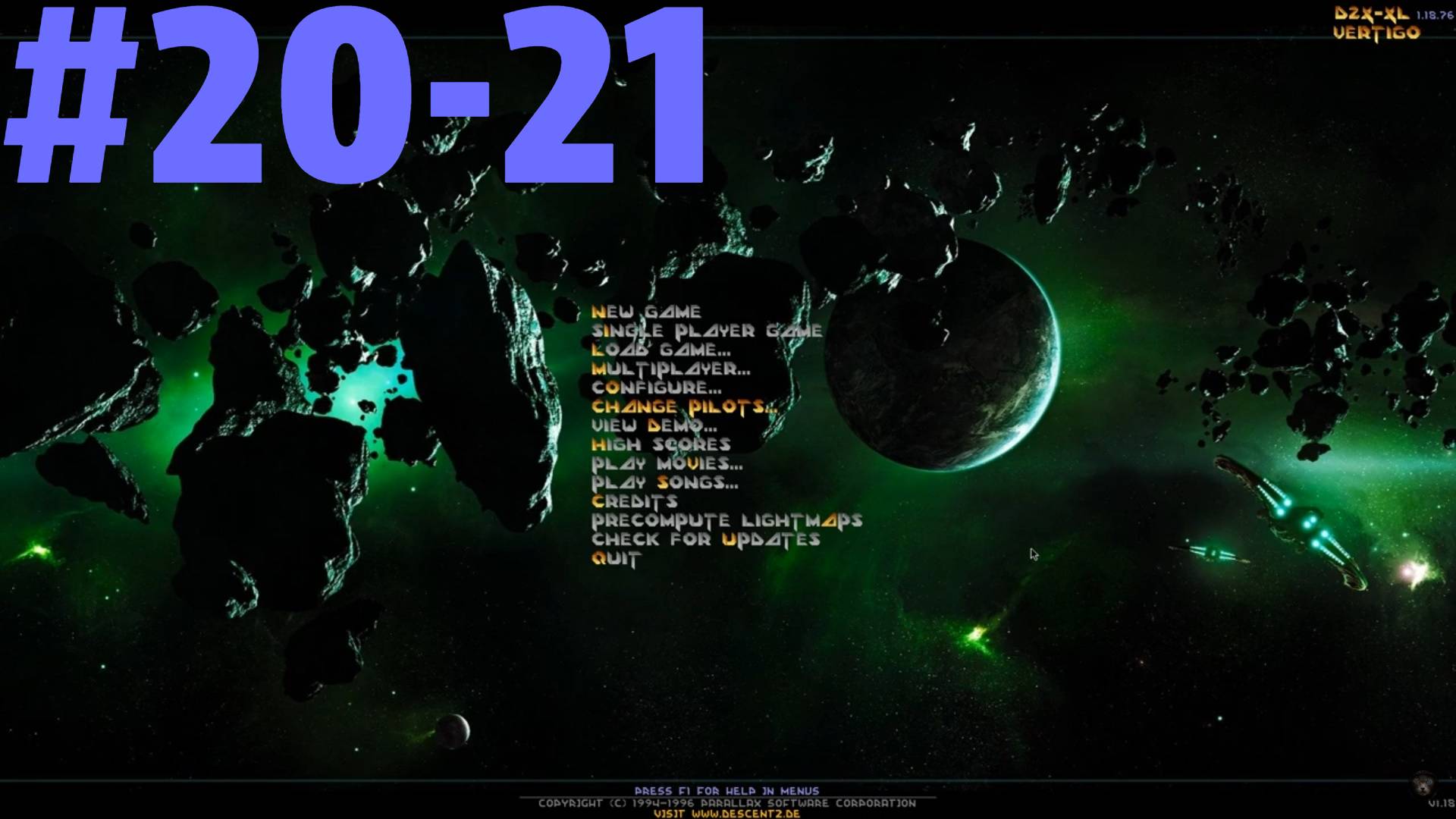 Descent D2X-XL Level 20-21 Железный рудник Оберона/ Платиновый рудник Оберона