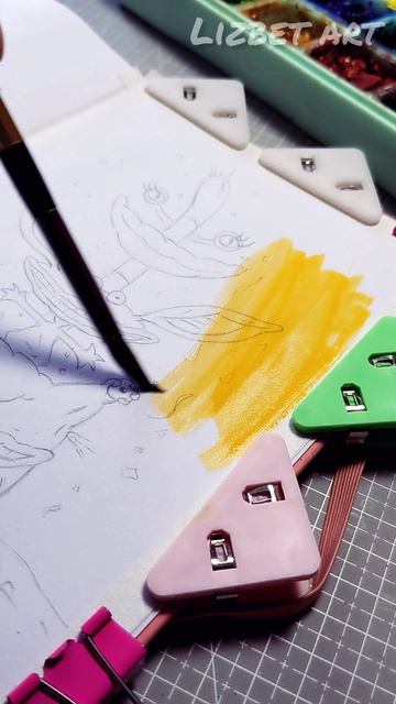 Настоящие монстры 👻самый странный мультфильм детства #tiktok #shorts #art #gouache #lizbet