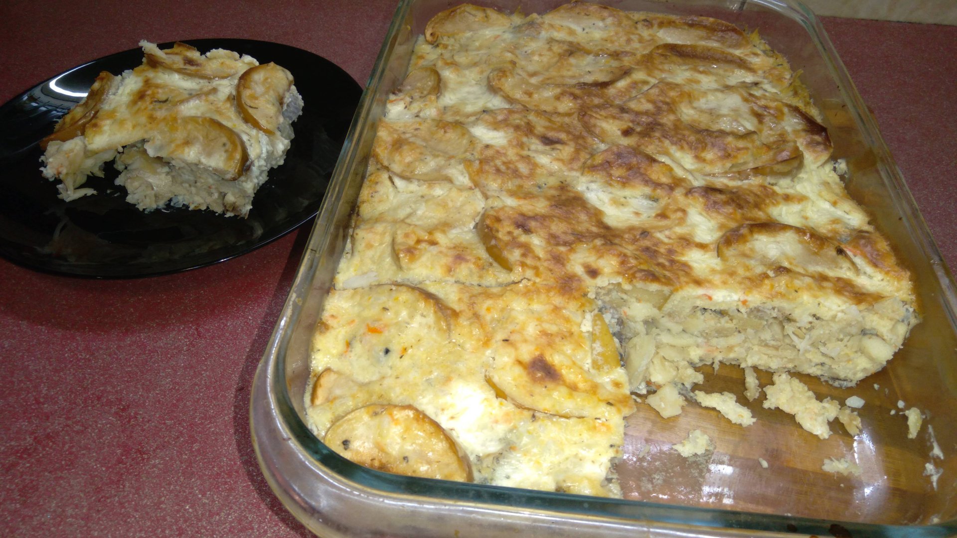 Рыбная запеканка в кляре