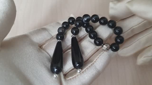 Перекидные четки из оникса "Змейка"