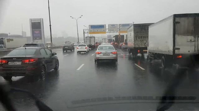 Пробка в Москве на МКАДе